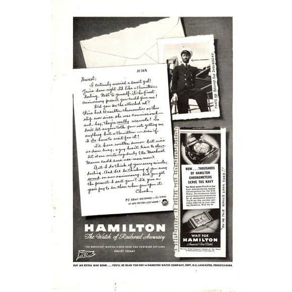 Hamilton Watch | Wall Decor | 945 Hamilton The Watch Of Railroad ...